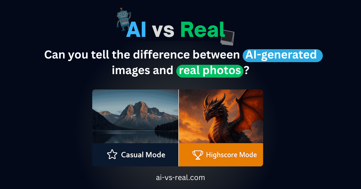 AI vs Real – Can You Spot What’s Fake?